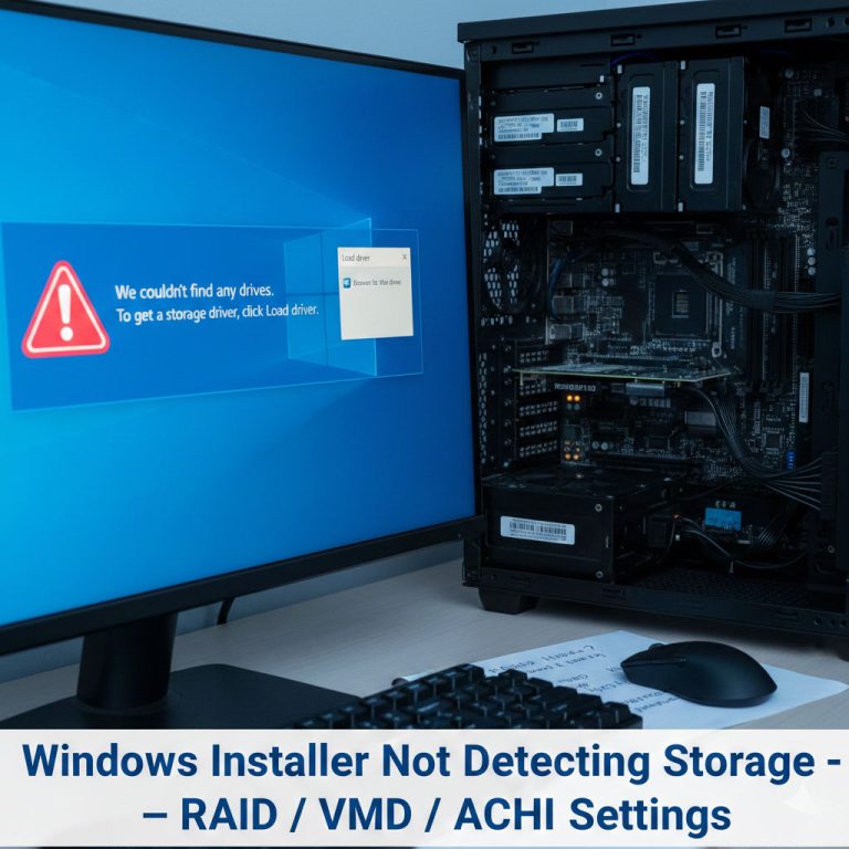 🖥️ Kapothi Tech Note: Windows Installer Not Detecting Storage – RAID ...